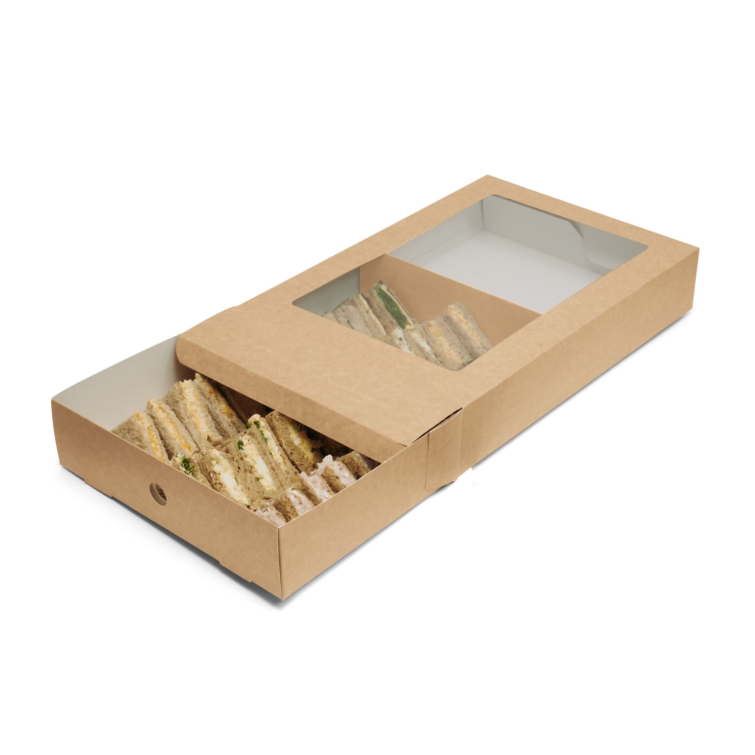 25x Medium Kraft Platter Boxes | Buffet & Sandwich Afternoon Tea ...