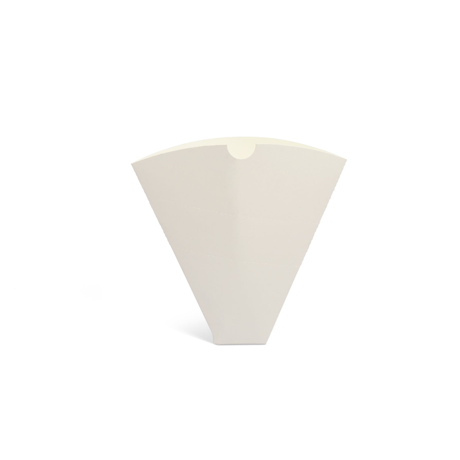 1000x Compostable White Paper Card Crepe Cone / Pancake Holders