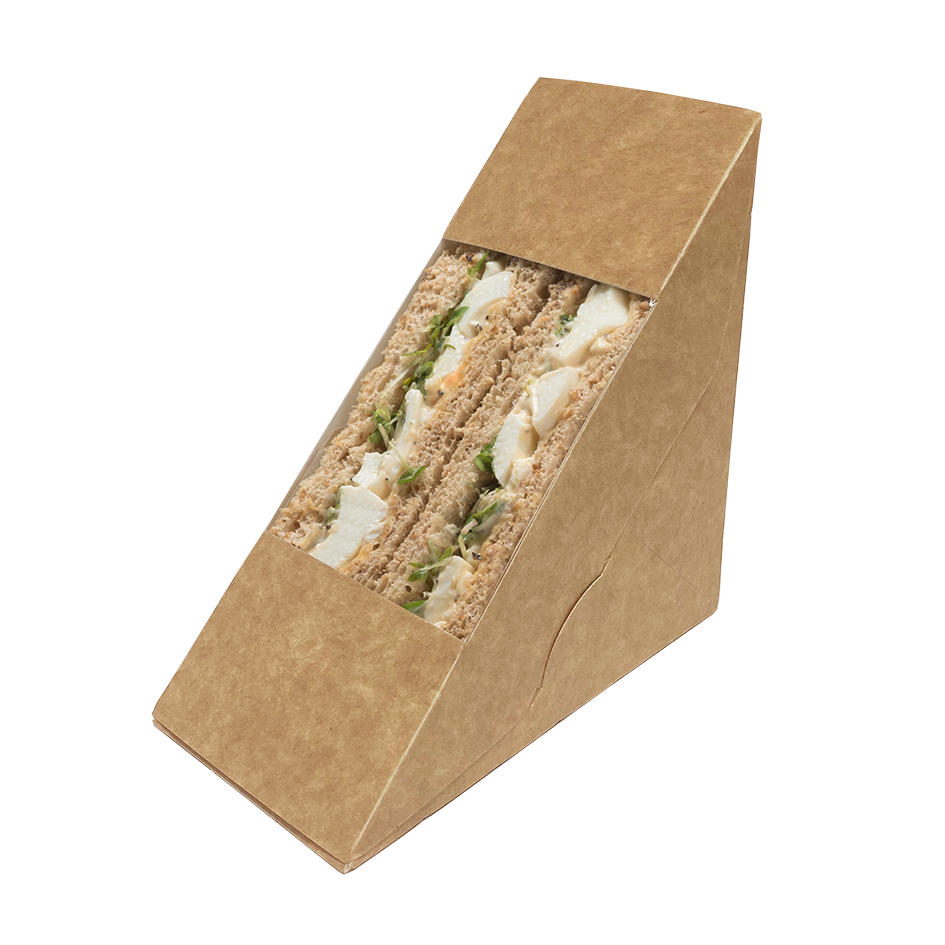 Deep Fill Kraft Sandwich Wedge - 500pk