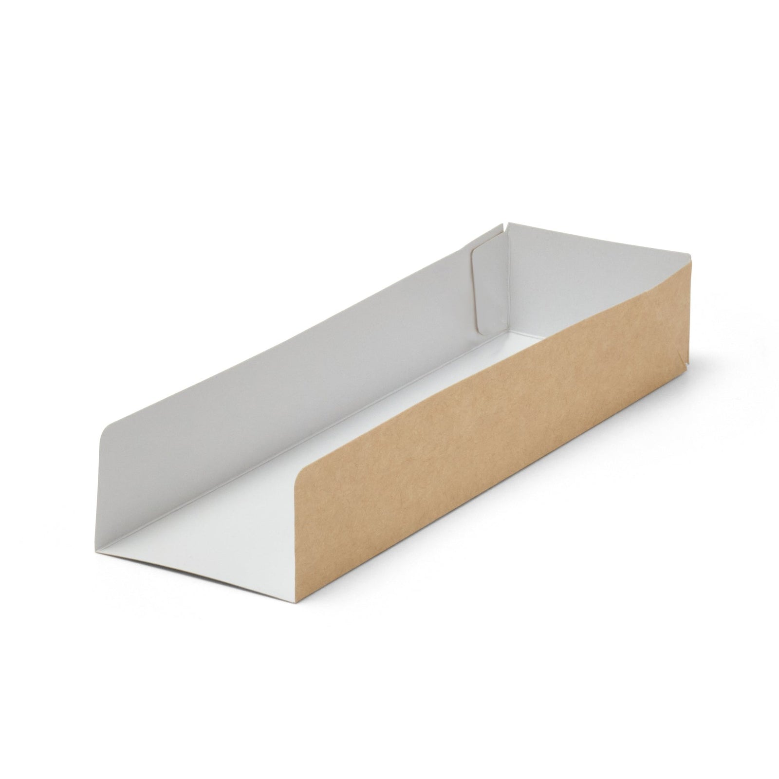 500x 10" Kraft Compostable Open Ended Paper Hot Dog Trays / Holders