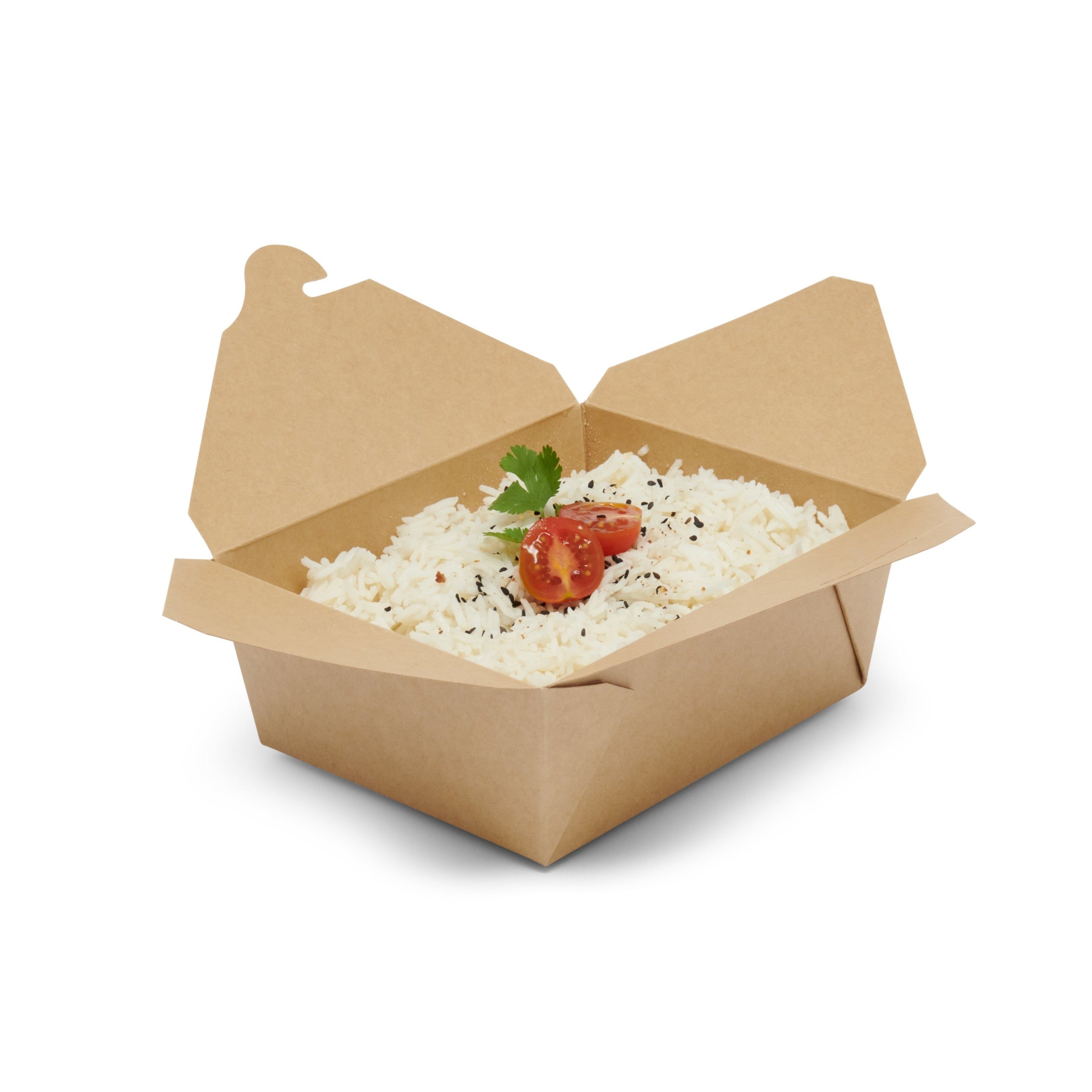 300x No 8 Leak Proof Kraft Deli Box Takeaway Food Container